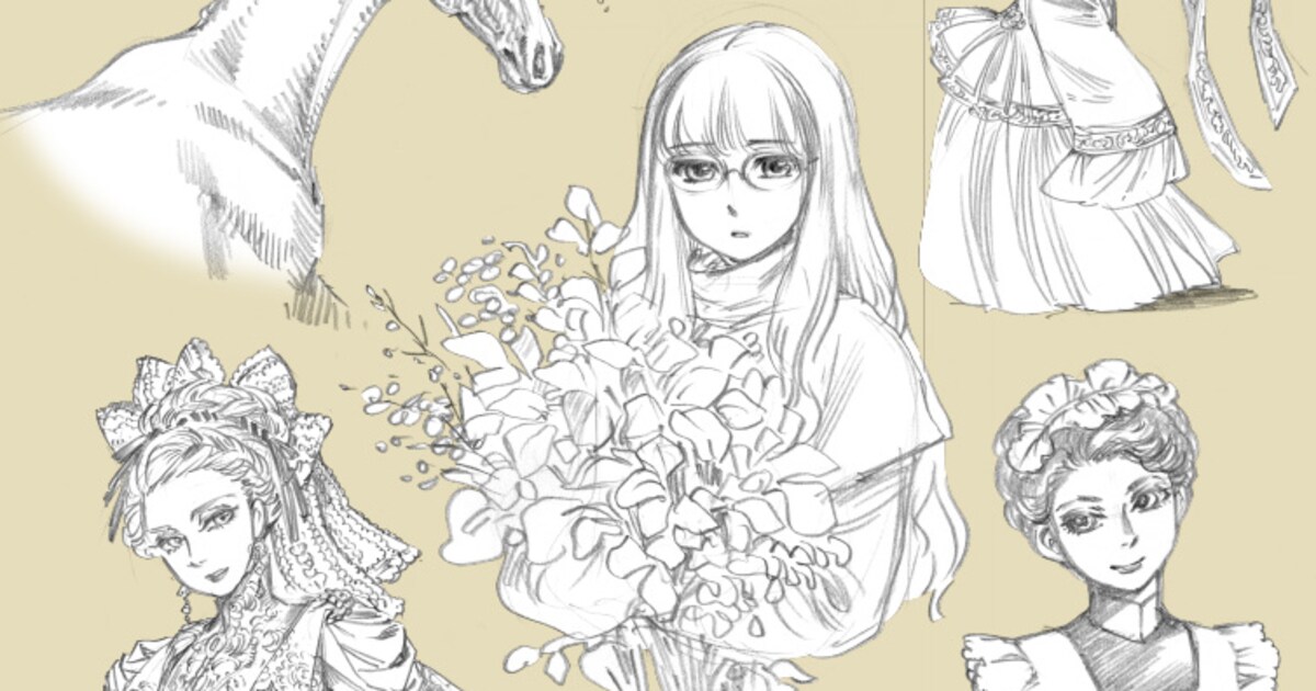 森薫のスケッチ画集「SCRIBBLES」が単行本化、B6版とワイド版の2種同時刊行 - コミックナタリー