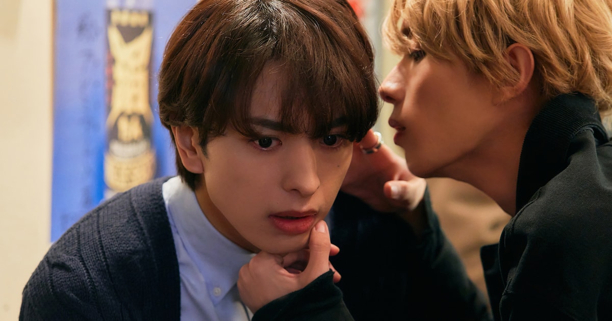 ドラマ「飴色パラドックス」蕪木が尾上の顎を引き寄せ見つめ合う、ED主題歌入り予告編（動画あり） - コミックナタリー