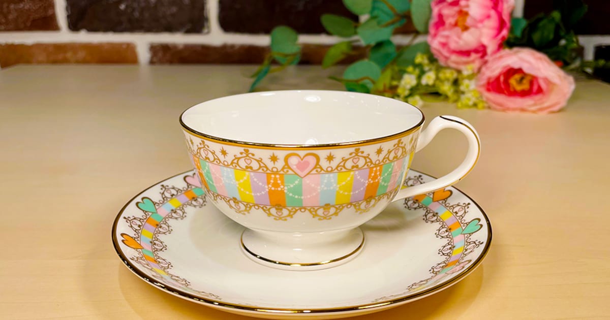 プリキュア×ノリタケのカップ＆ソーサー、華やかなカラーとハートのモチーフ - コミックナタリー