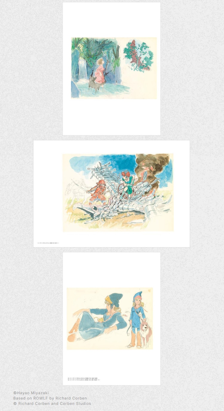 「宮崎駿イメージボード全集4 ナウシカ前史」(c) Hayao Miyazaki Based on ROWLF by Richard ...
