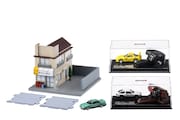 頭文字D×トミカ　拓海や啓介の愛車＆ダッシュボードを再現、電気灯る藤原豆腐店も
