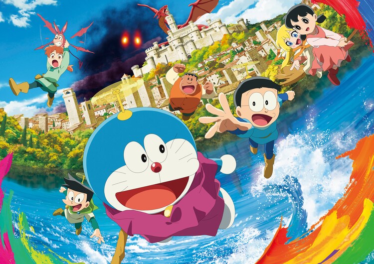 「映画ドラえもん のび太の絵世界物語」ビジュアル 「映画ドラえもん」オープニング映像が期間限定で公開中、絵の中の世界へ遊びに行こう 画像