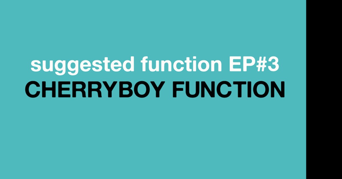 CHERRYBOY FUNCTION3年9カ月ぶり新作 - 音楽ナタリー