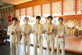 M!LK、リリース日に神社で願ったみ！るきーずとの“縁結び”山中柔太朗は「漢字をがんばる」