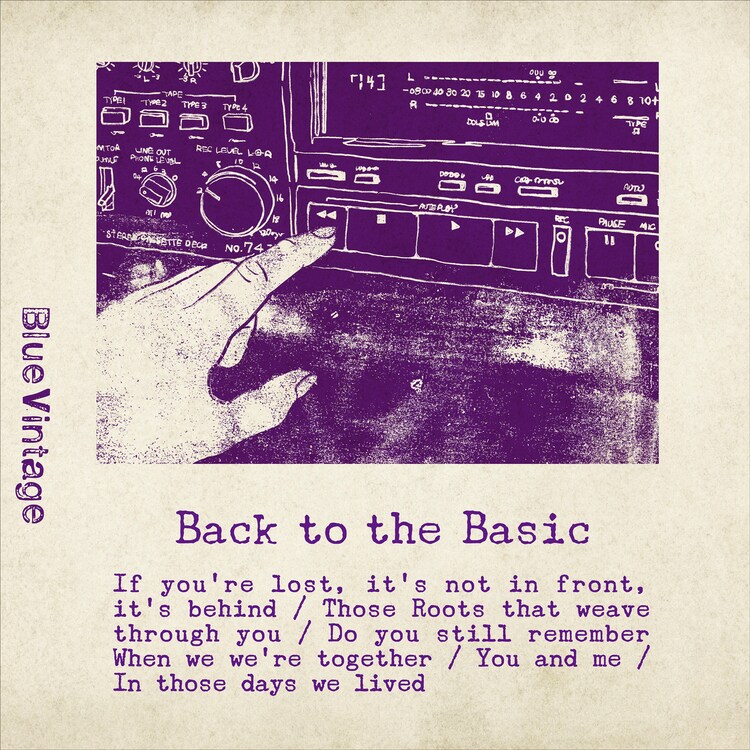 Blue Vintage「Back to the Basic」配信ジャケット - Blue Vintage、後ろを振り返ることの大切さ歌う新曲 ...
