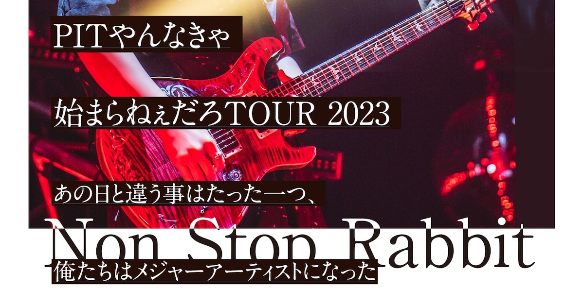 Non Stop Rabbitラストライブの映像作品が8月にリリース - 音楽ナタリー