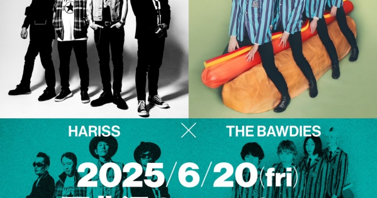HARISS結成20周年！THE BAWDIESとの17年ぶり対バン＆ワンマンライブ開催 - 音楽ナタリー