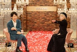 「SONGS」より、トークコーナーでの大泉洋と浜崎あゆみ。（写真提供：NHK）