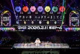 アンコールで東京ドーム公演が発表され、喜びを分かち合うFRUITS ZIPPER。