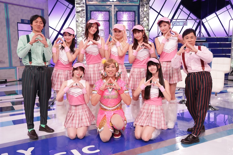 Girls2×Gorieとナインティナイン。©フジテレビ - 「ナイナイミュージック」で岡村隆史がanoをおもてなし、ゴリエはGirls2と登場 [画像ギャラリー 2/3] - 音楽ナタリー