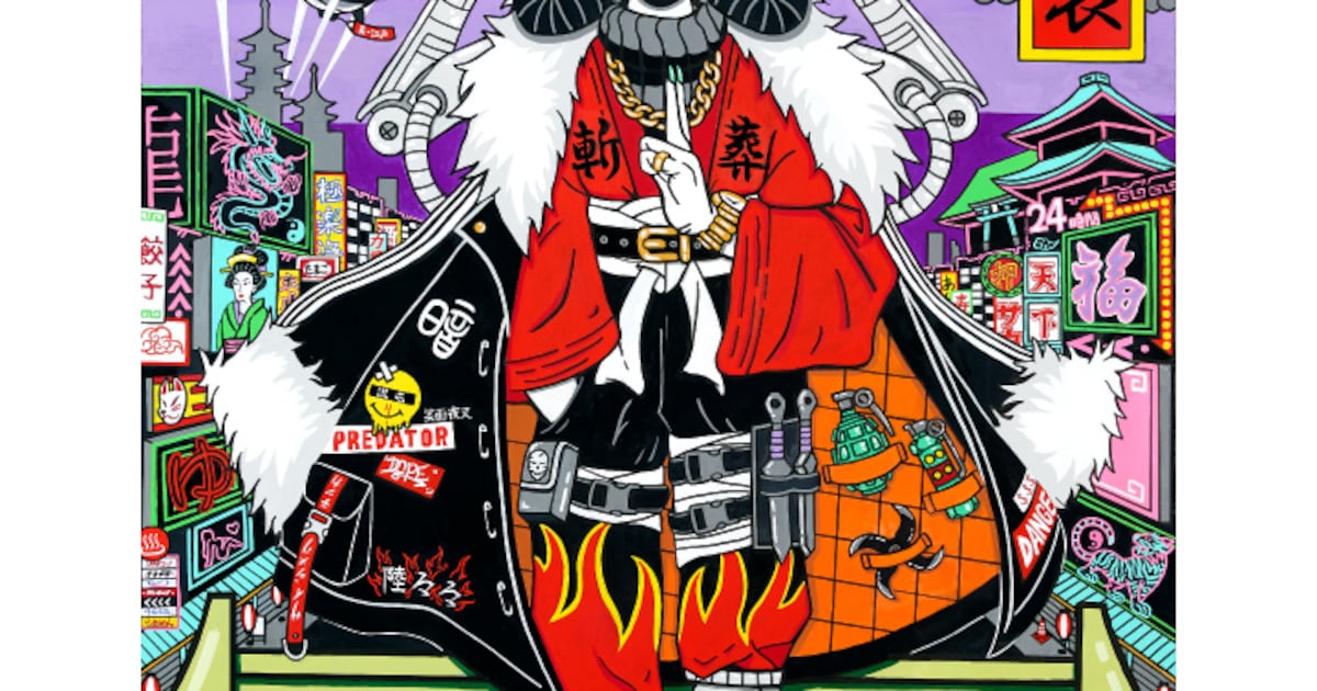 「REIA NAKAMURA 1st EXHIBITION ReBELiUM@SHIBUYA」で展示されるキャンバス作品。 [画像ギャラリー ...
