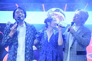 見取り図＆渋谷凪咲が日本初上陸のカラオケ店を体験、ド派手演出に盛山が吹き出す