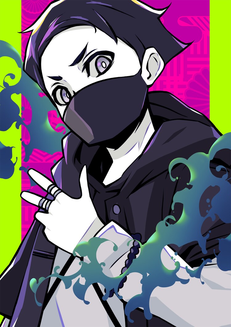 spiをイメージしたイラスト。 - ZIPANG OPERAの佐藤流司・福澤侑・心之介・spiがNFTアートに [画像ギャラリー 7/8] - ステージナタリー