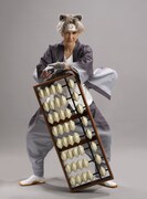 舞台「じゃりン子チエ」おバァはん・花井拳骨・お好み焼き屋のオッちゃんのビジュアル